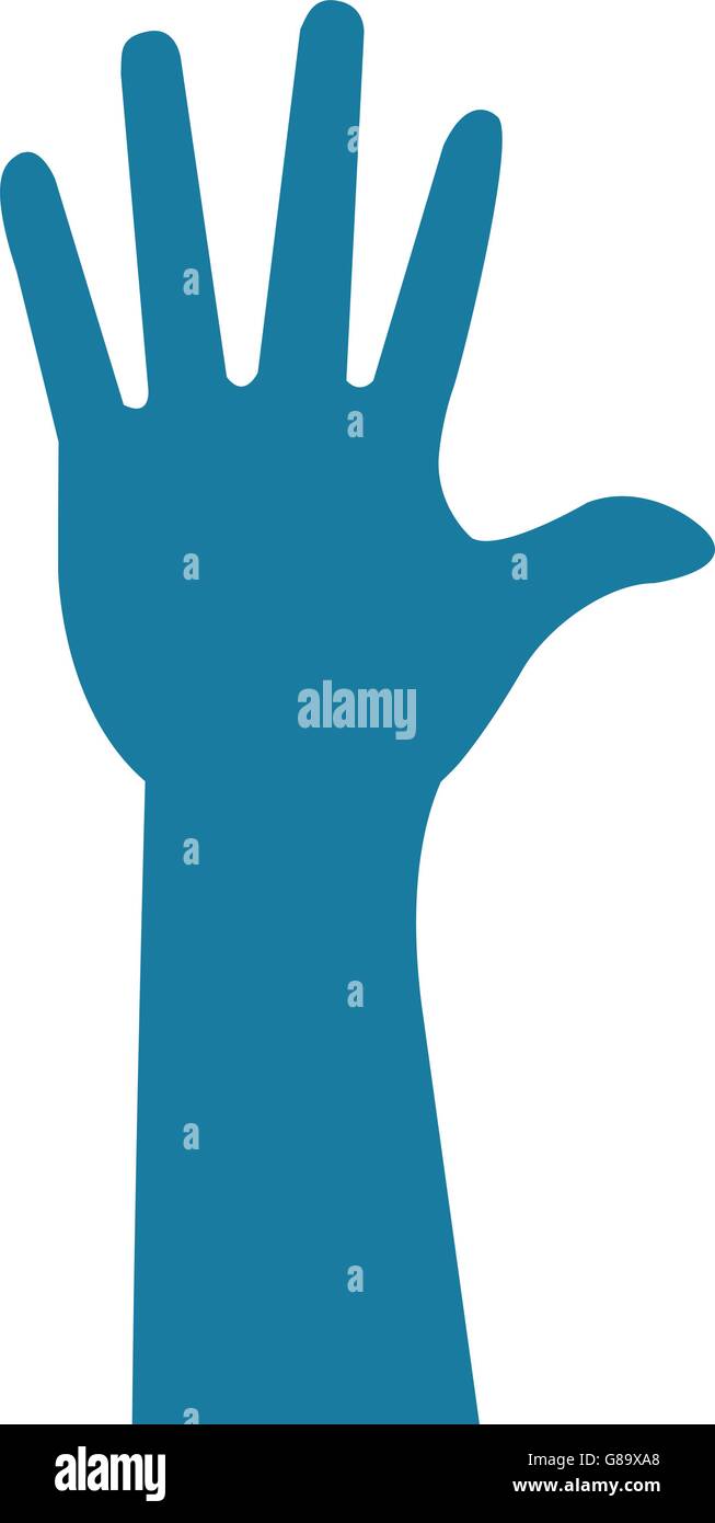 hand silhoutte icon Stock Vector Image & Art - Alamy