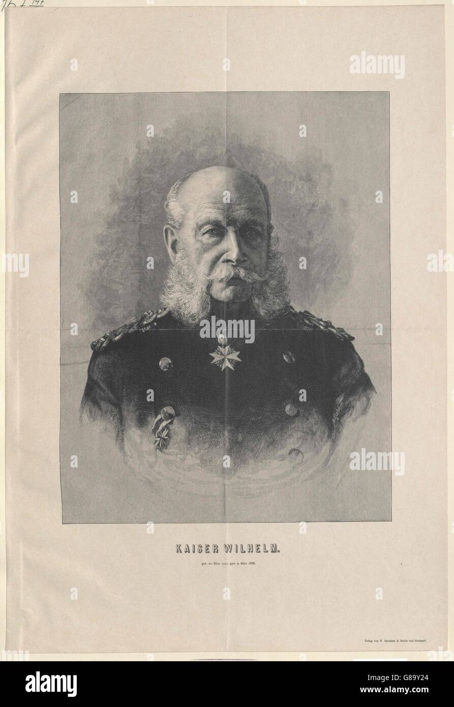 Wilhelm I., Kaiser Stock Photo - Alamy
