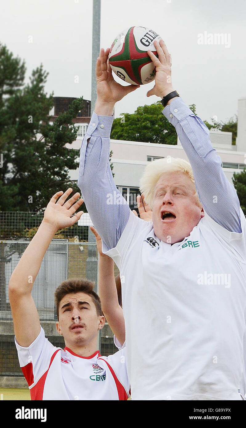 Boris johnson school rugby hi-res stock photography and images - Alamy