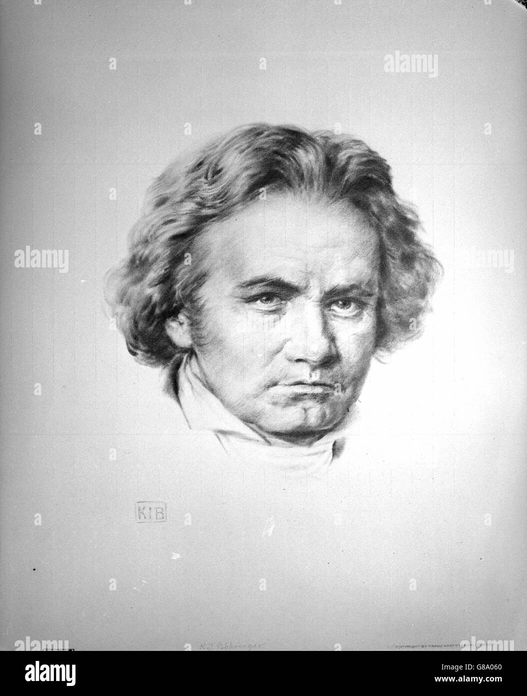 Ludwig van Beethoven +1827 Stock Photo - Alamy