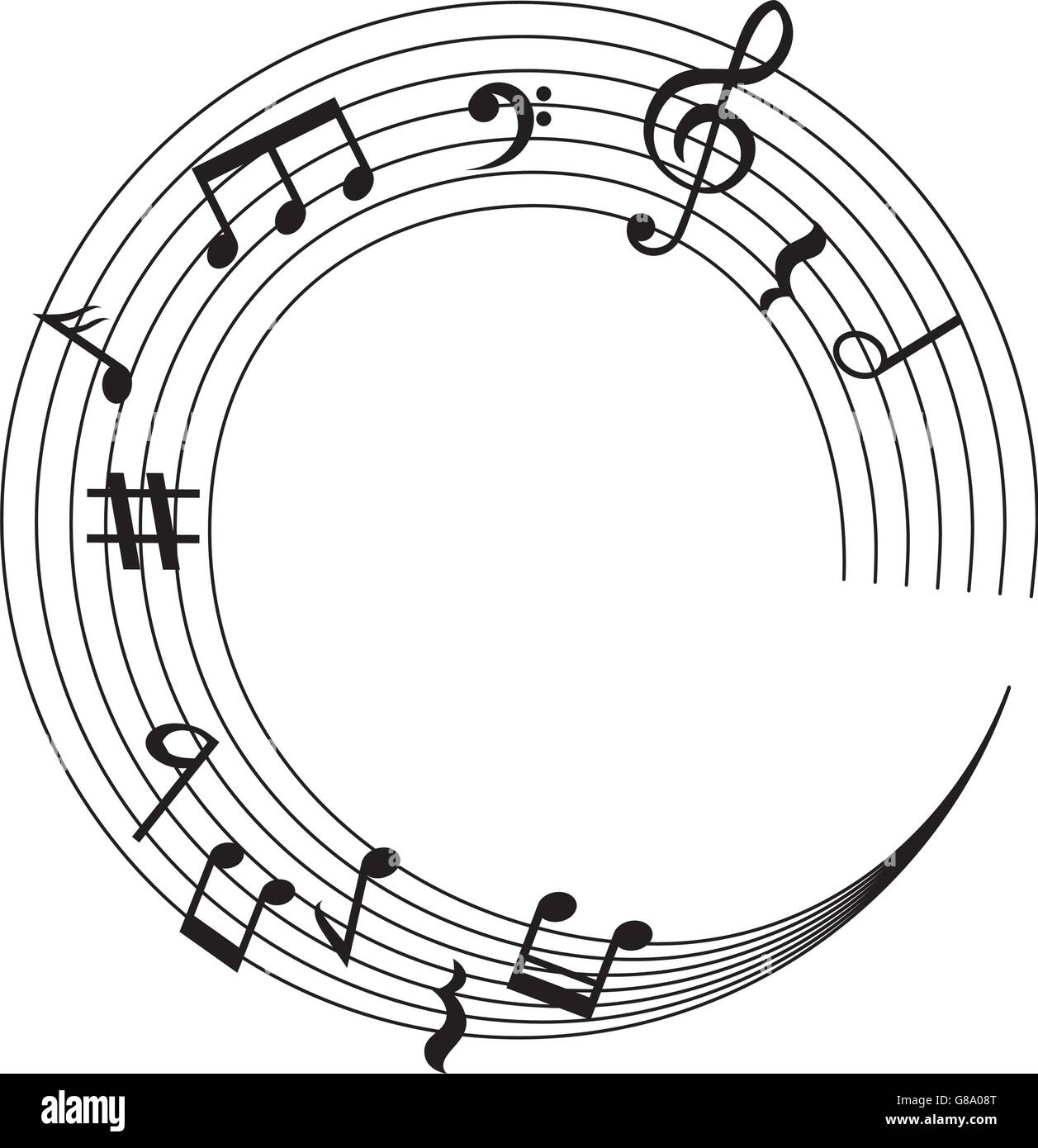 Music note icon. Sound design. Vector graphic Stock Vector Image & Art ...