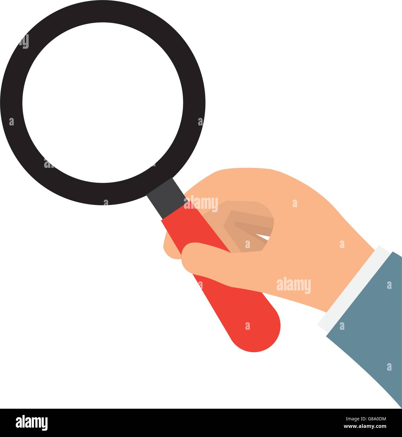 Lupe icon. Search and instrument design. Vector graphic Stock Vector ...