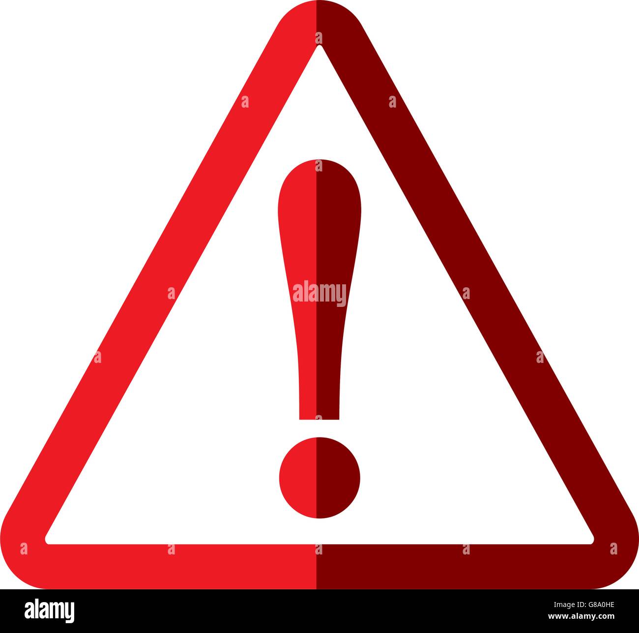 Triangle icon. Security system design. Vector graphic Stock Vector ...