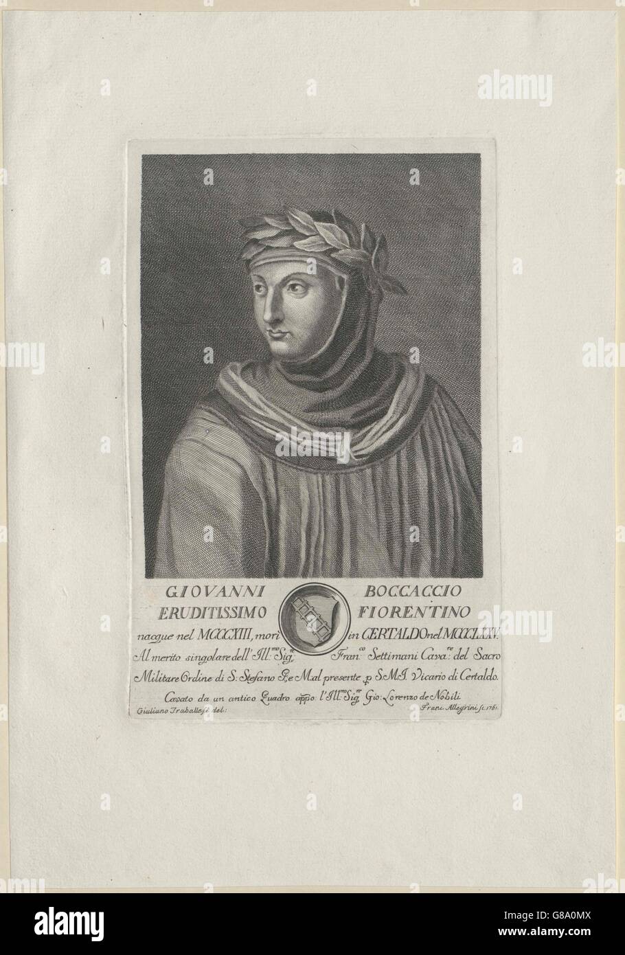 Giovanni boccaccio portrait hi-res stock photography and images - Alamy