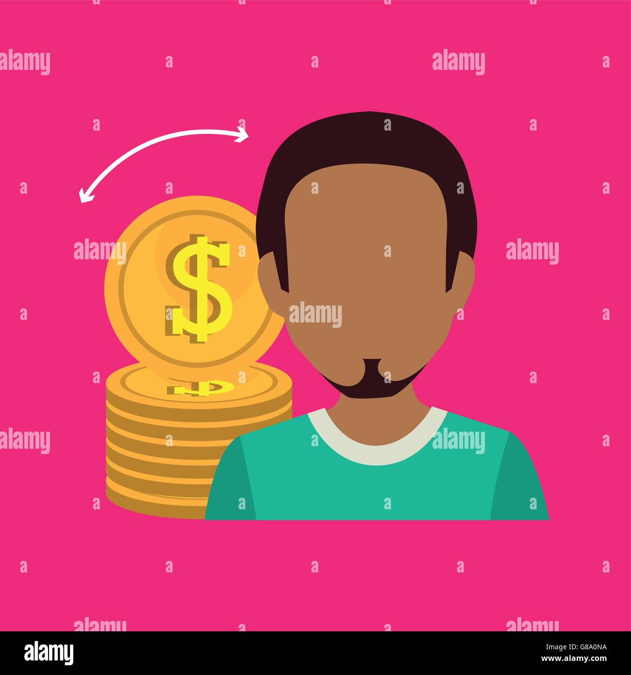 person and money concept design Stock Vector Image & Art - Alamy