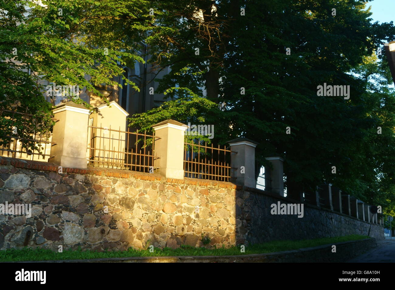 Joniskis, near Siauliai, LT 23rd June, 2016. Early morning sun shining ...