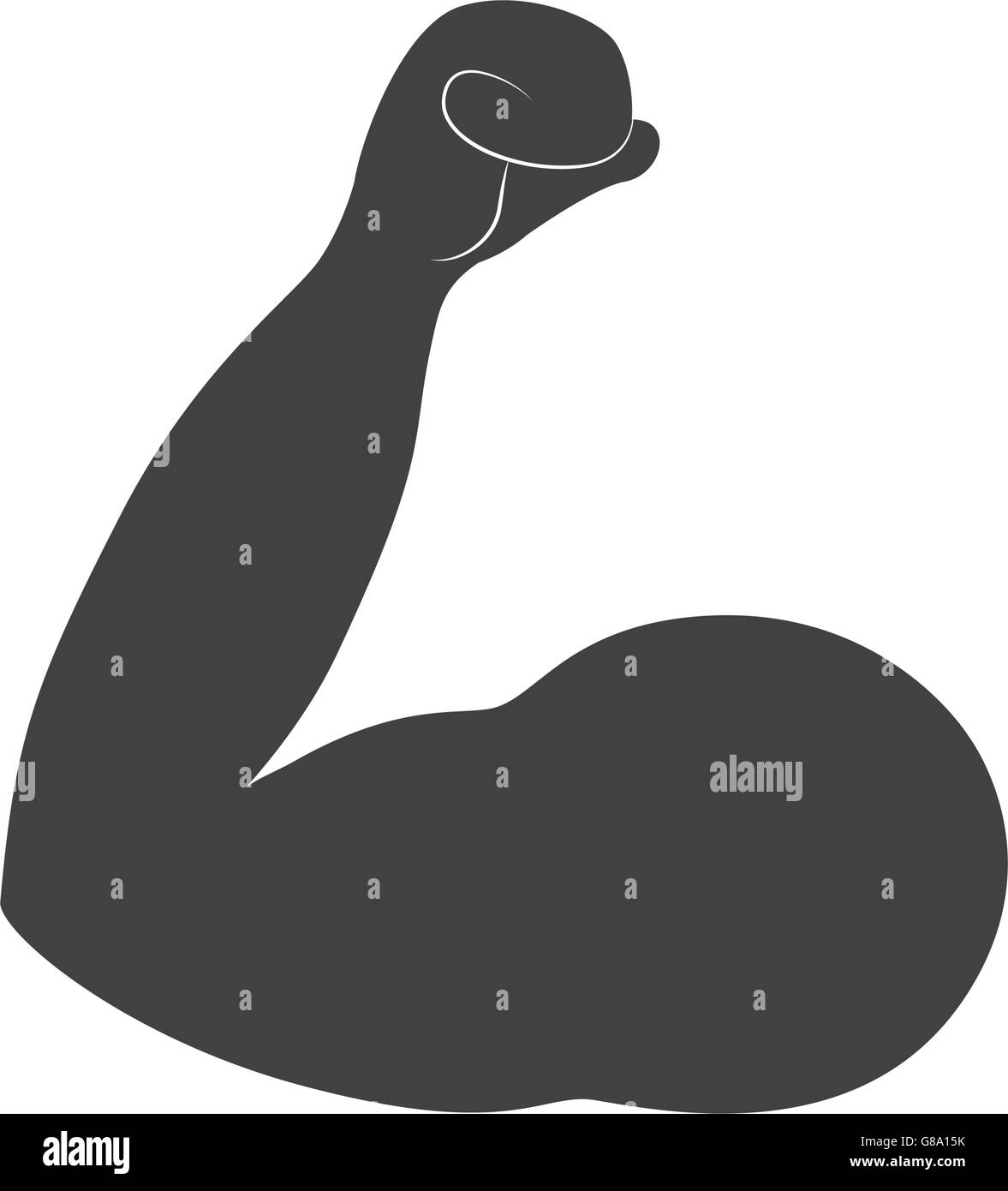 male muscle icon. Healthy lifestyle design. Vector graphic Stock Vector ...