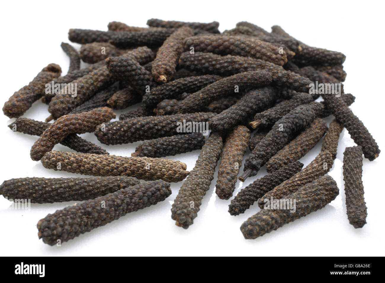 Pepper specialty, long pepper from Bengal, India Stock Photo - Alamy