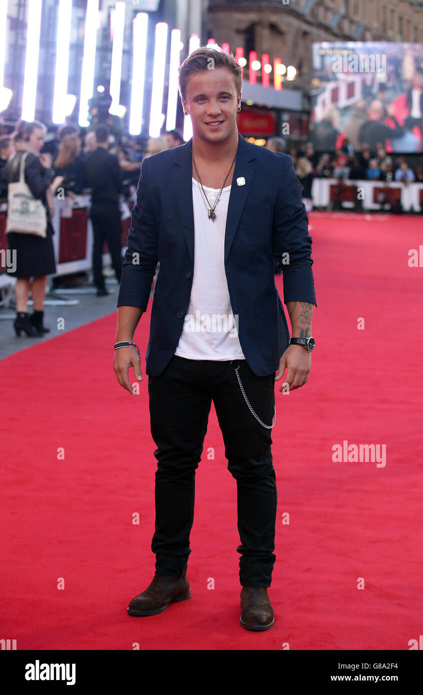 Sam Callahan attending the Intern European Premiere at Vue in Leicester ...