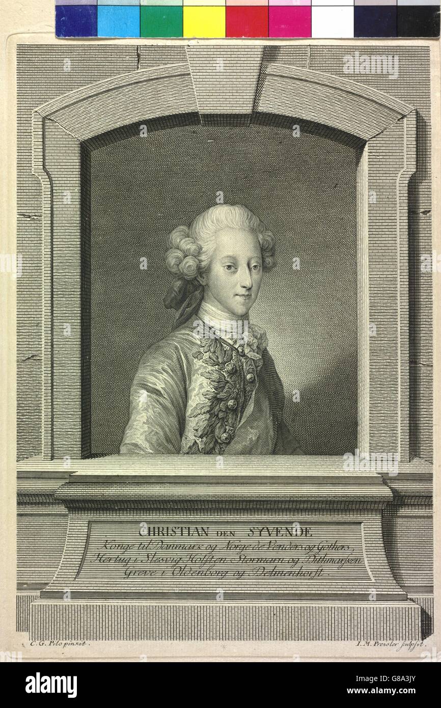 Christian VII., König von Dänemark Stock Photo - Alamy