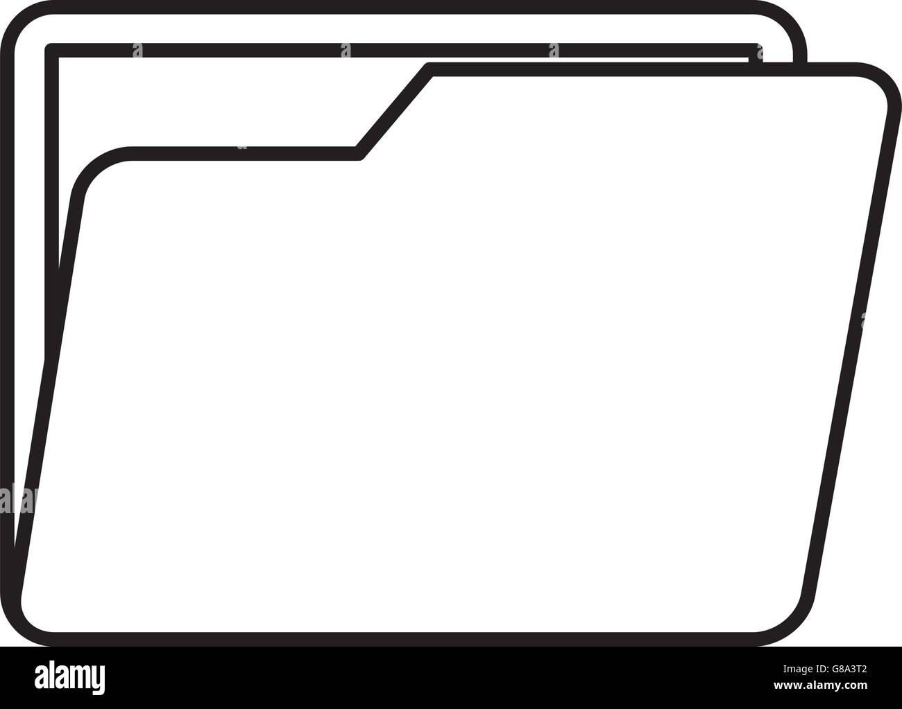 Folder icon. File design. Vector graphic Stock Vector Image & Art - Alamy