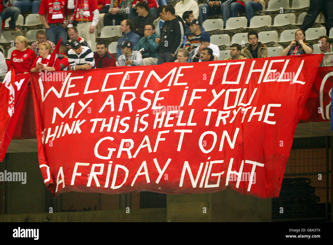 Liverpool fans hold champions hi-res stock photography and images - Alamy