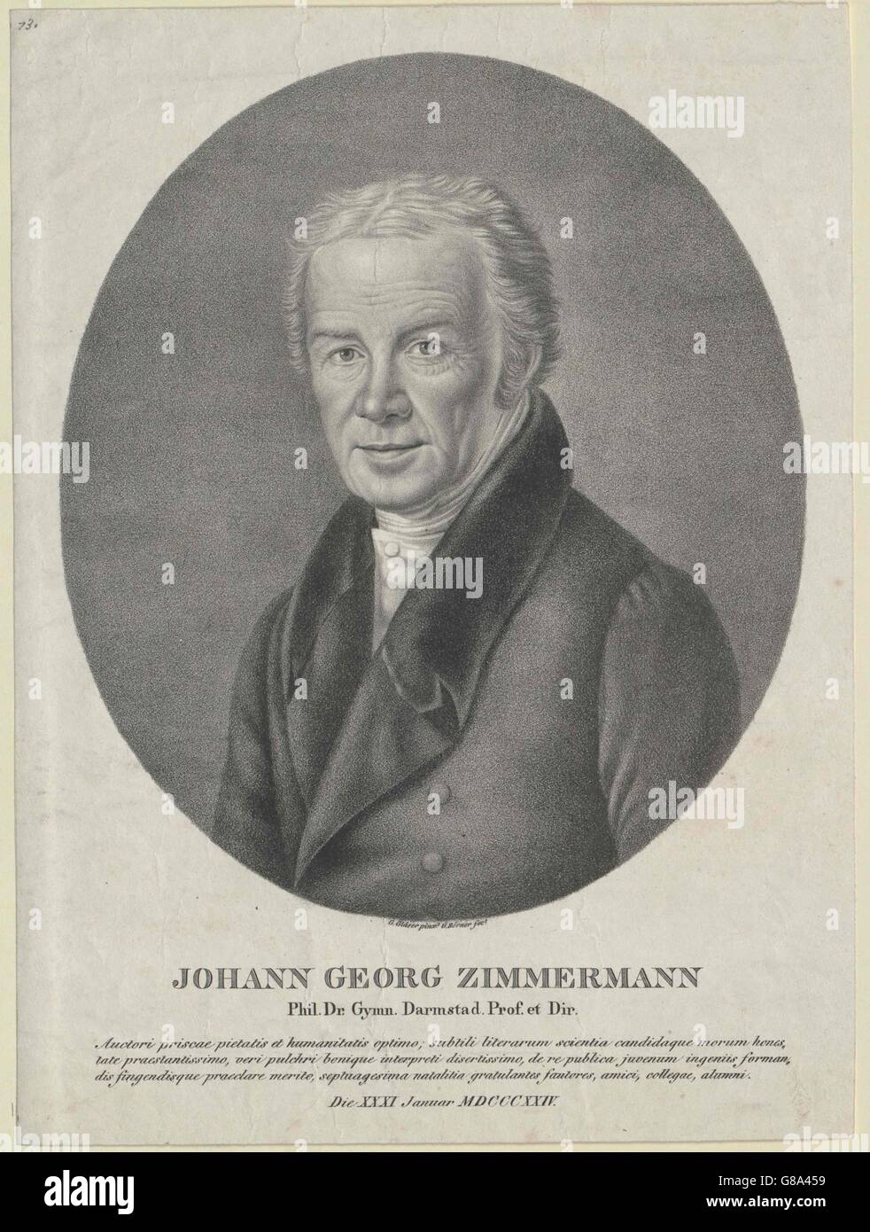 Zimmermann, Johann Georg Stock Photo - Alamy