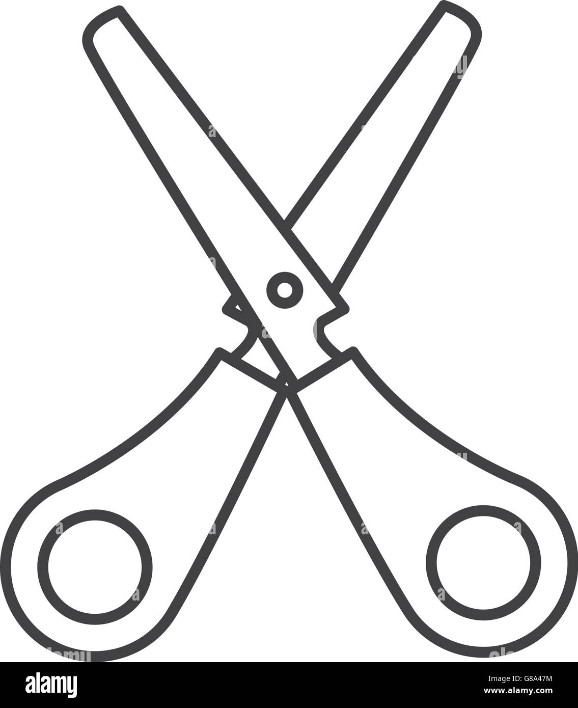 Scissor icon. School and education design. Vector graphic Stock Vector ...