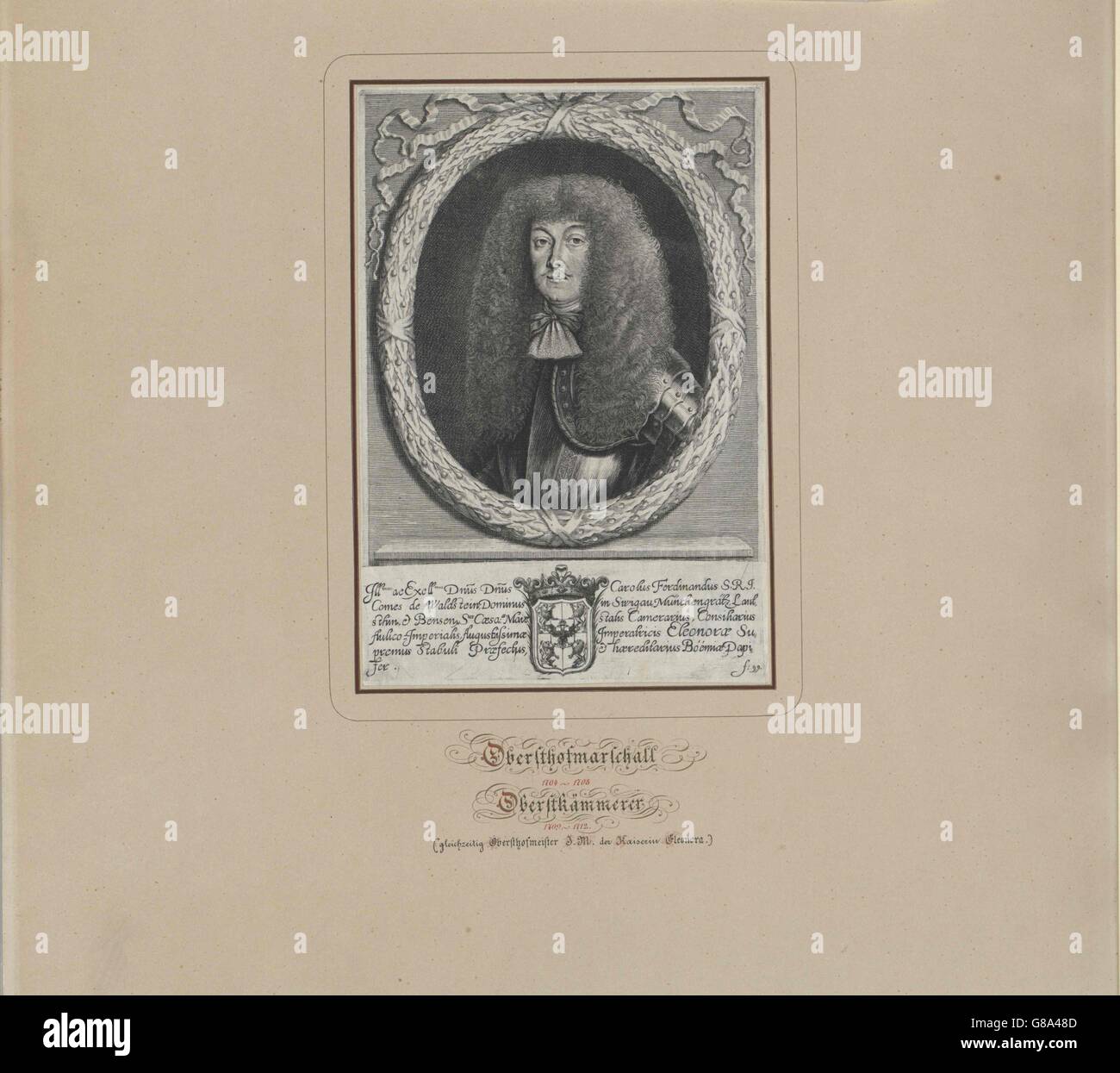 Waldstein, Karl Ferdinand Graf Stock Photo - Alamy