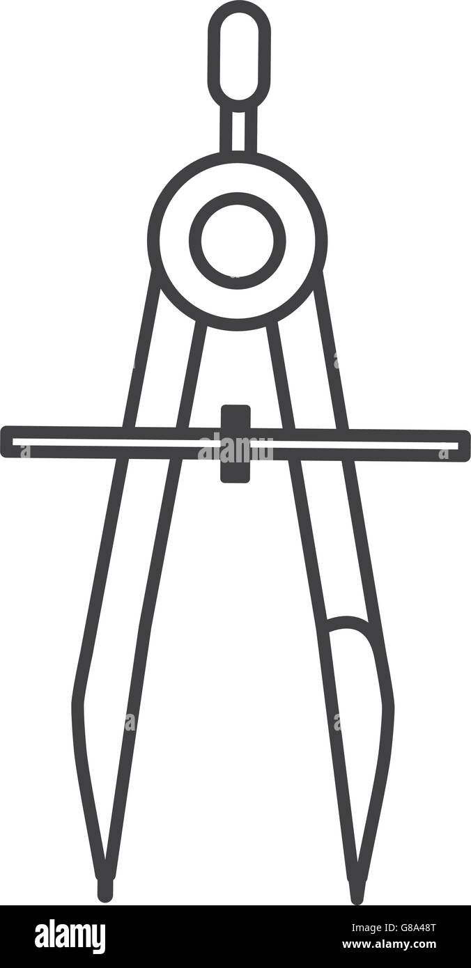 compass icon. School and education design. Vector graphic Stock Vector ...