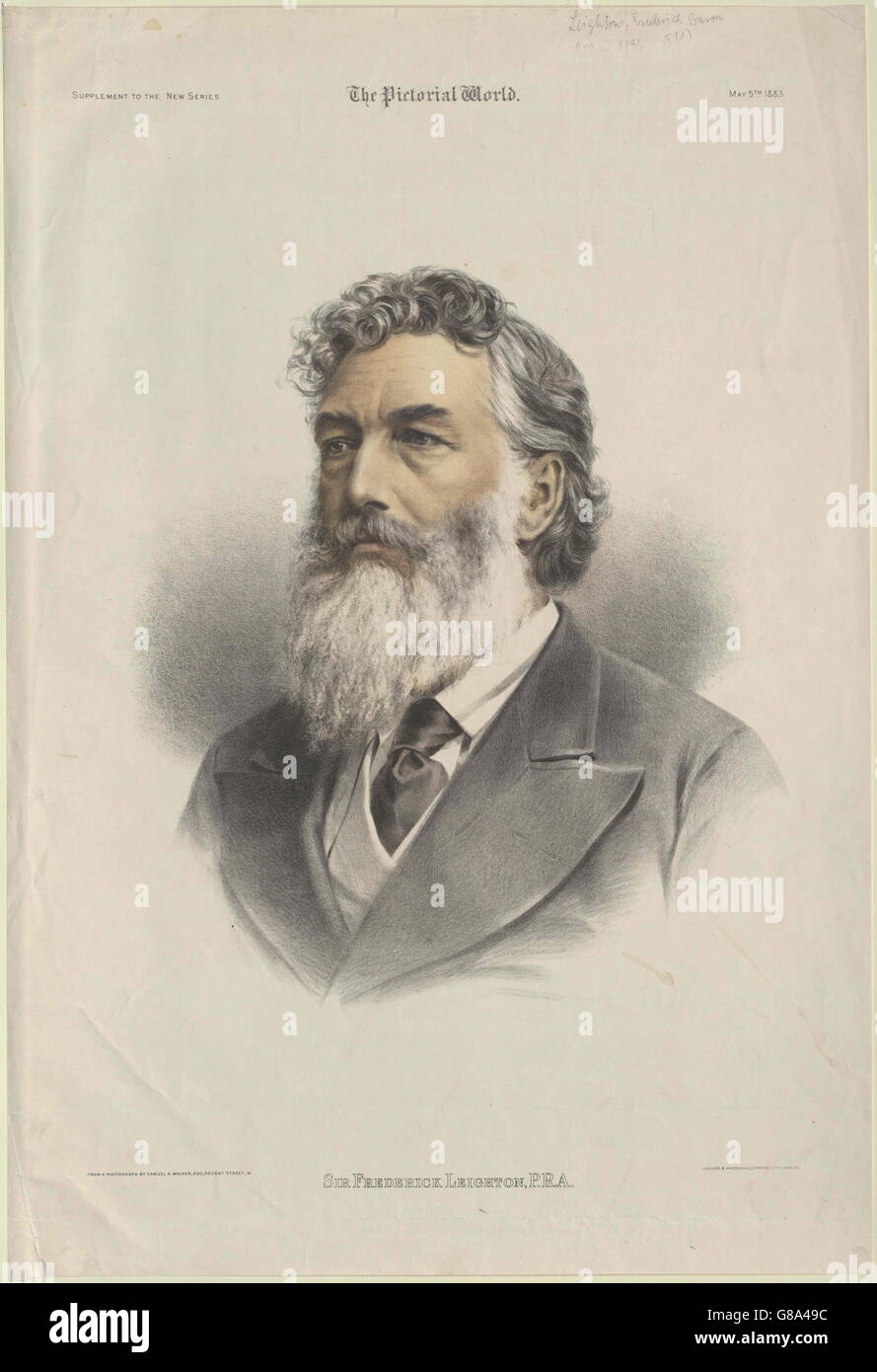 Leighton, Frederick Baron Stock Photo - Alamy