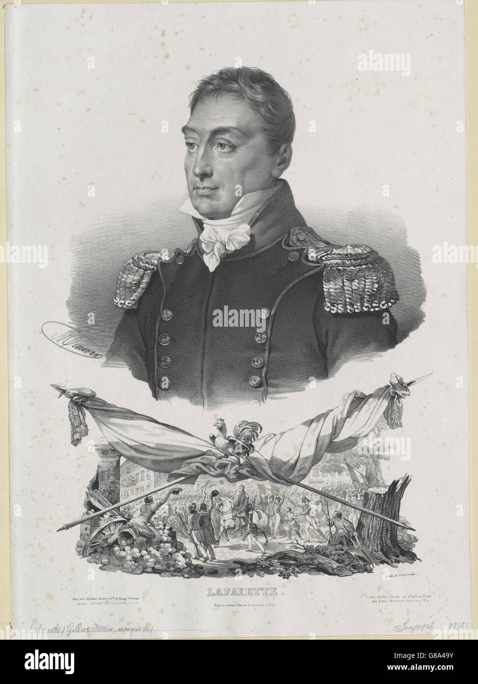 Lafayette, Joseph Marquis Stock Photo - Alamy