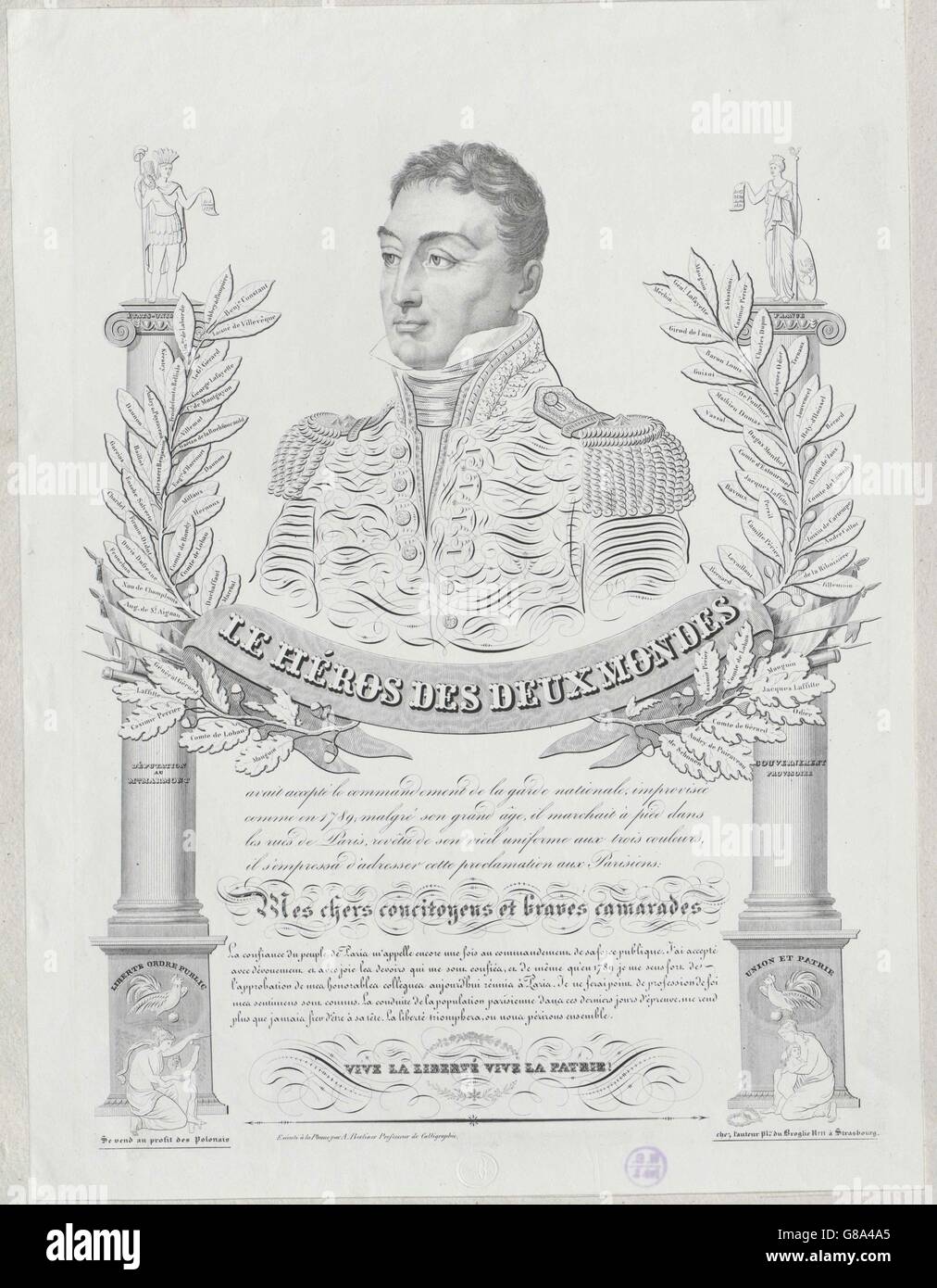 Lafayette portrait hi-res stock photography and images - Alamy