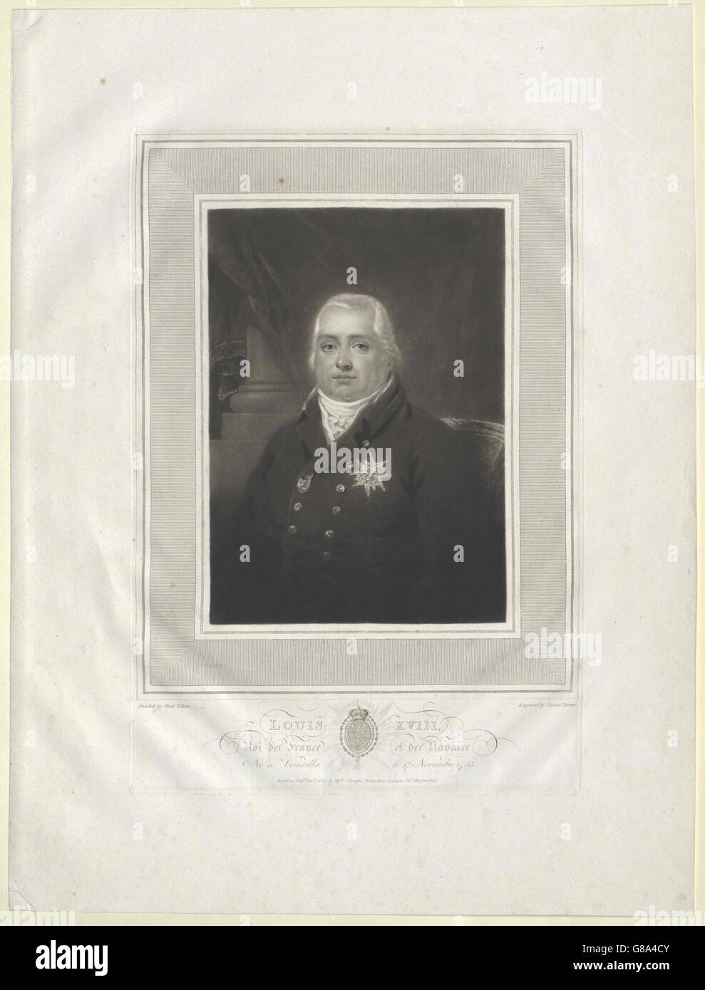 Ludwig XVIII., König von Frankreich Stock Photo - Alamy