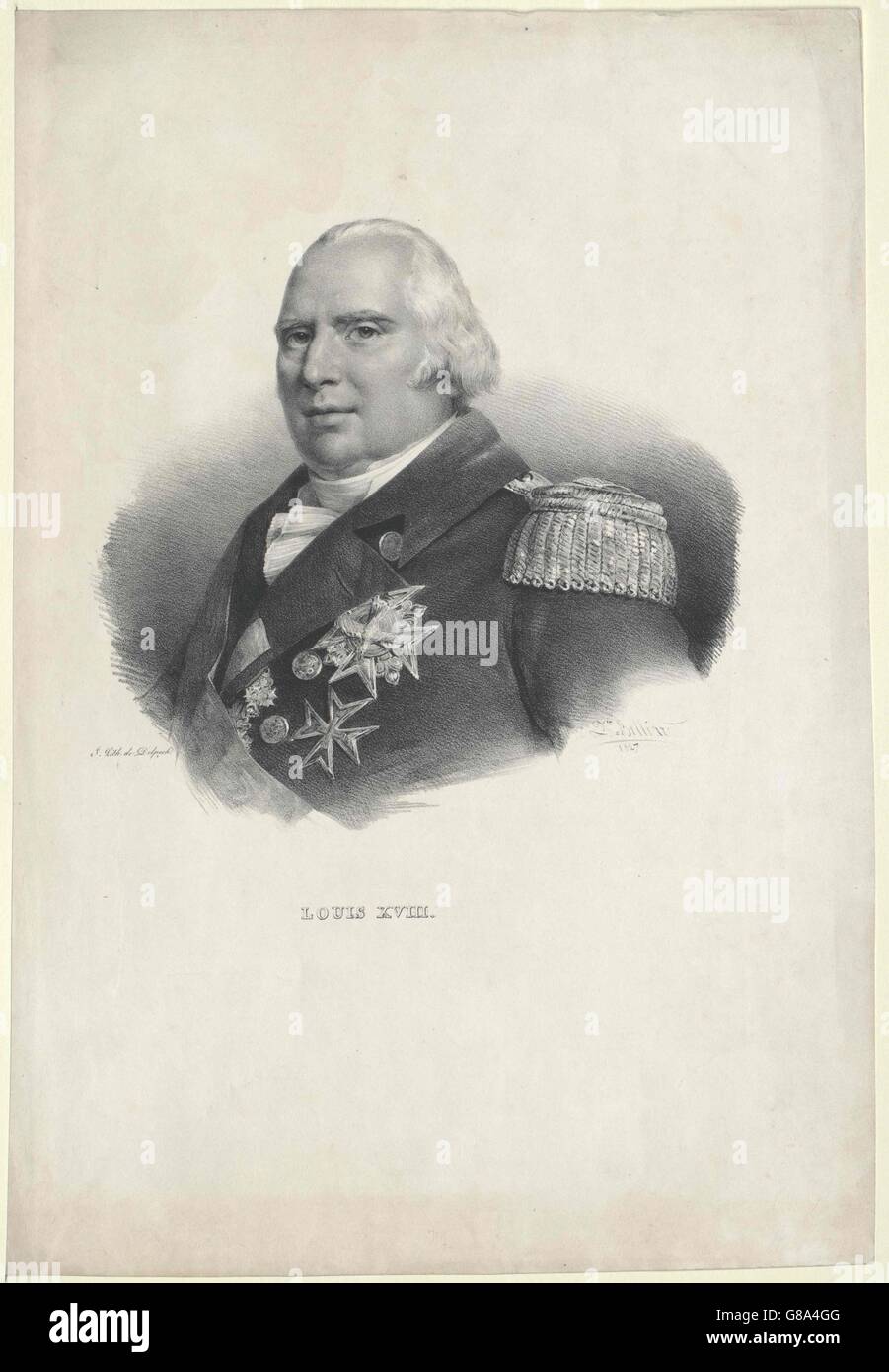 Ludwig XVIII., König von Frankreich Stock Photo - Alamy