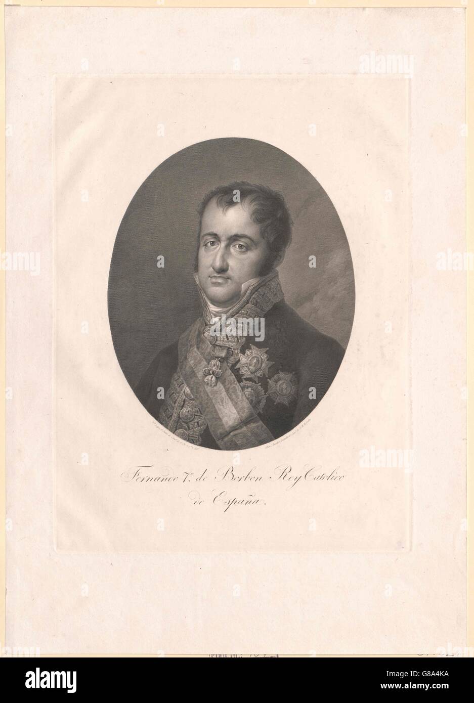 Ferdinand VII., König von Spanien Stock Photo - Alamy
