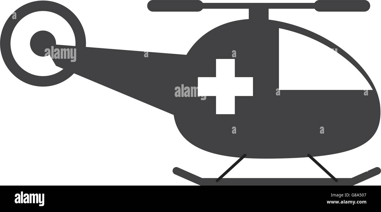 helicopter icon. Security and insurance design. Vector graphic Stock ...