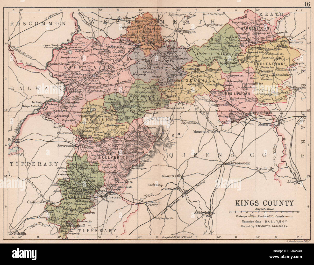Map of offaly hi-res stock photography and images - Alamy