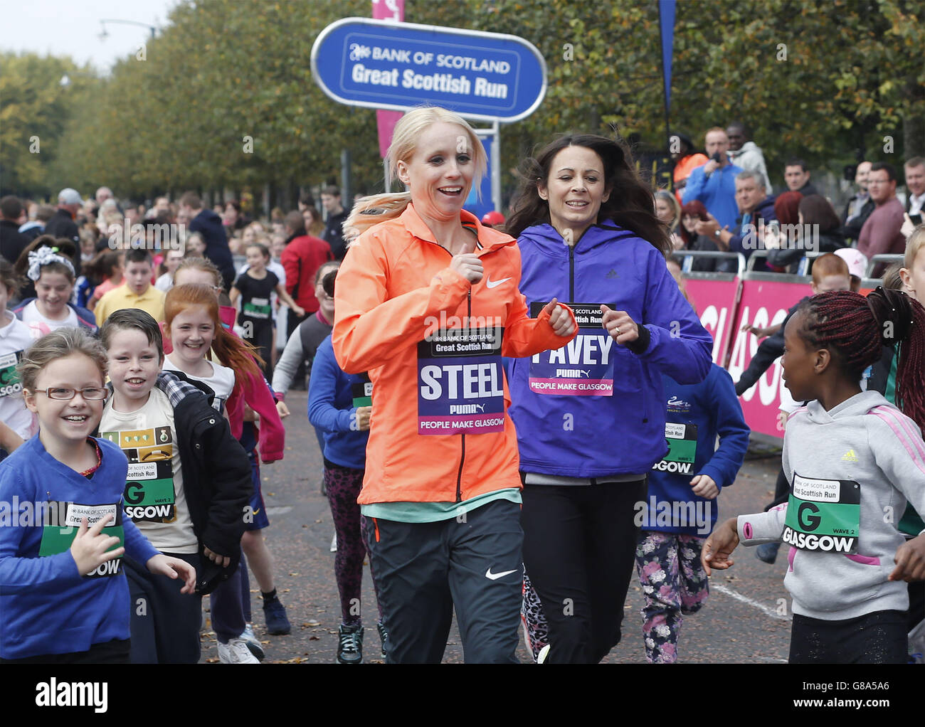 Bank of Scotland Great Scottish Run photocall Stock Photo - Alamy