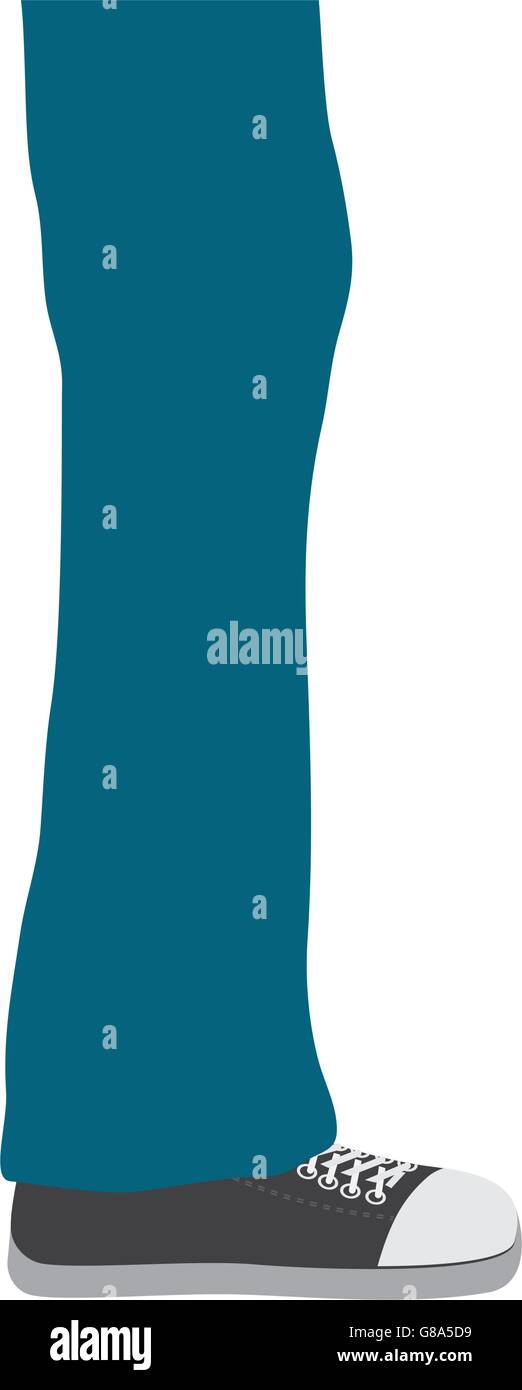 male legs icon. Human body design. Vector graphic Stock Vector Image ...