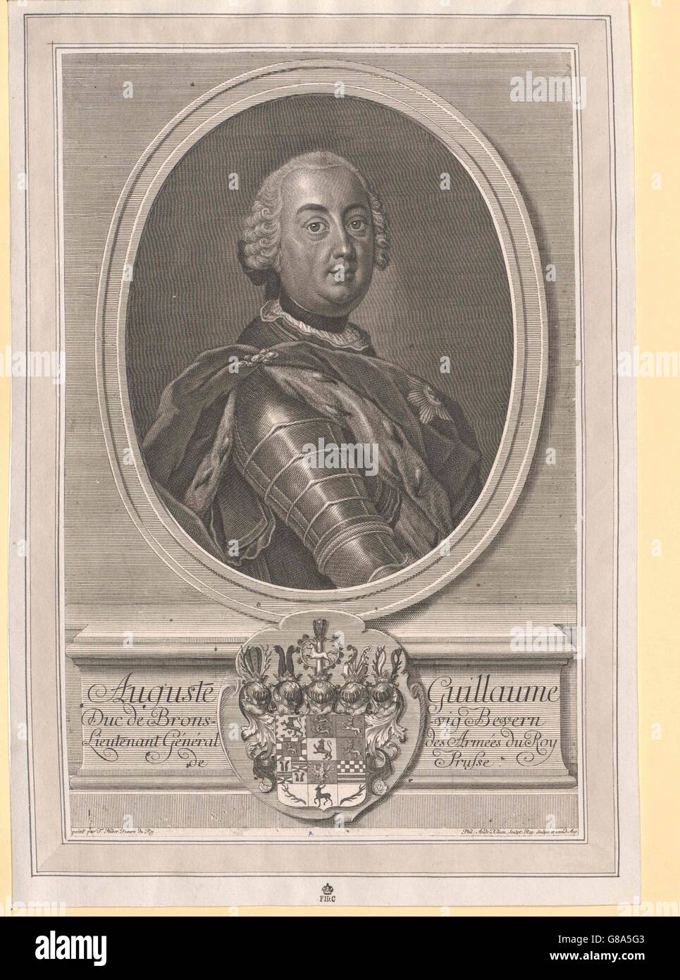 August Wilhelm, Herzog von Braunschweig-Bevern Stock Photo - Alamy