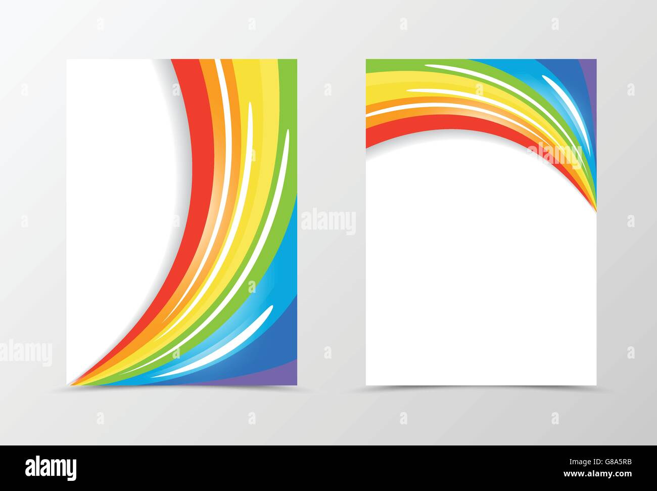 Rainbow flyer template design Stock Vector Image & Art - Alamy