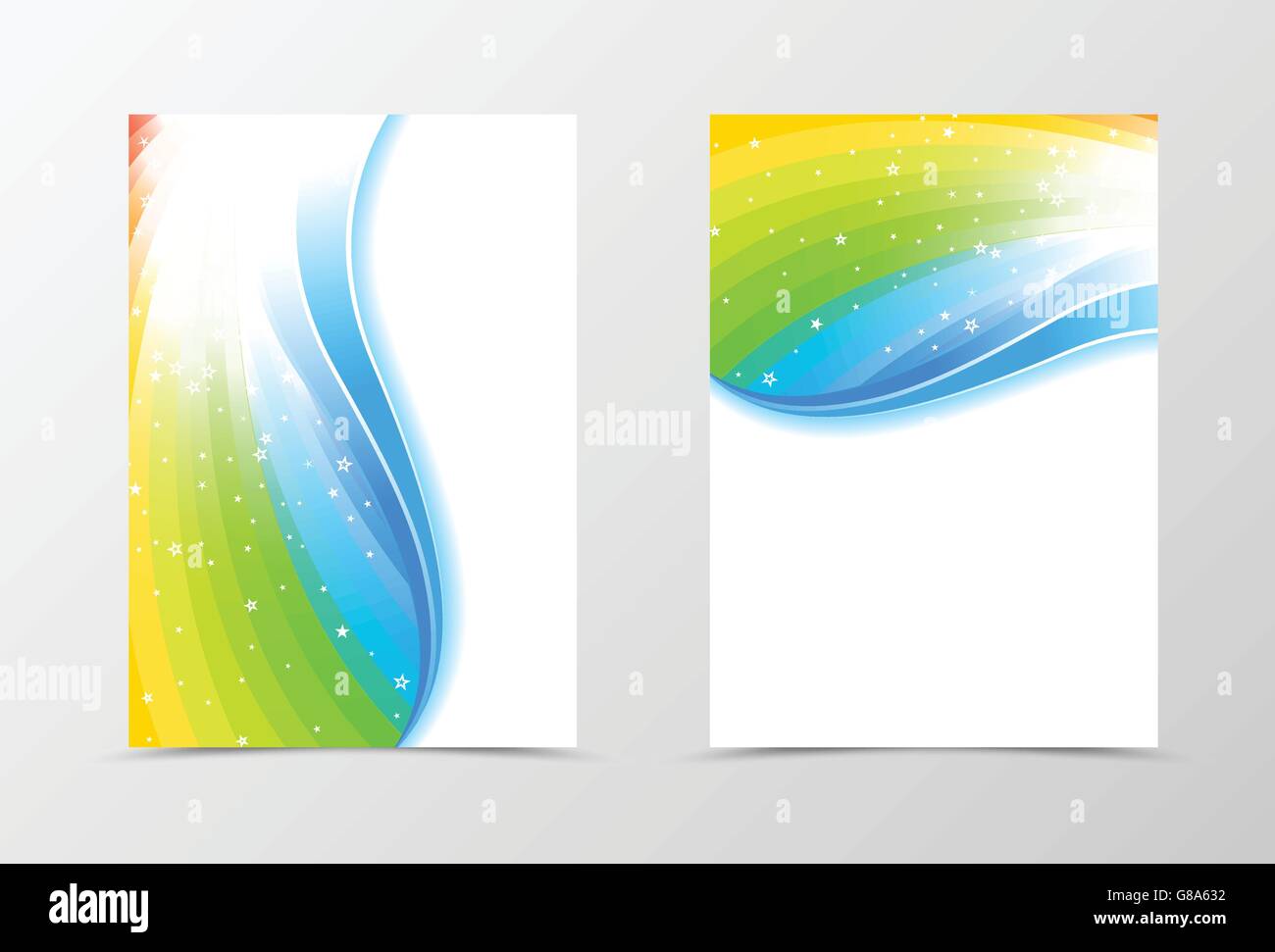 Rainbow flyer template design Stock Vector Image & Art - Alamy