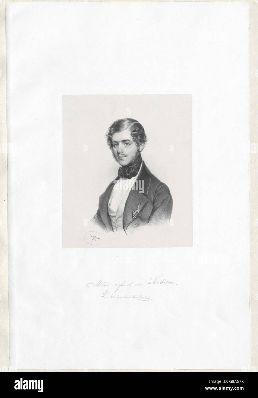 Michael Obrenowitsch, Fürst von Serbien Stock Photo - Alamy