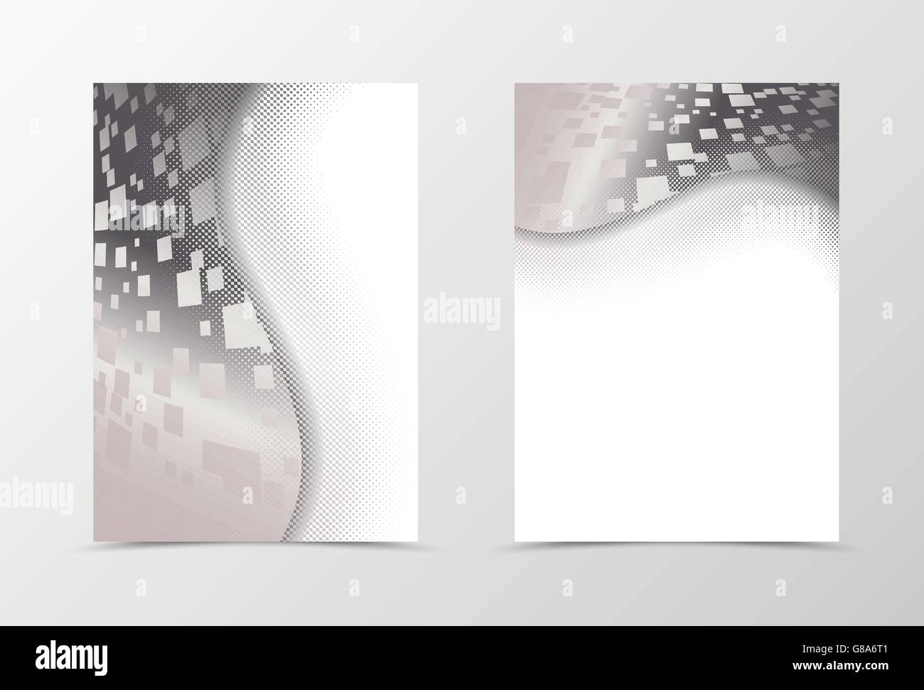 Flyer template wave design Stock Vector Image & Art - Alamy