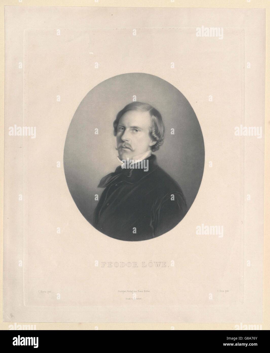 Löwe, Franz Ludwig Feodor Stock Photo - Alamy