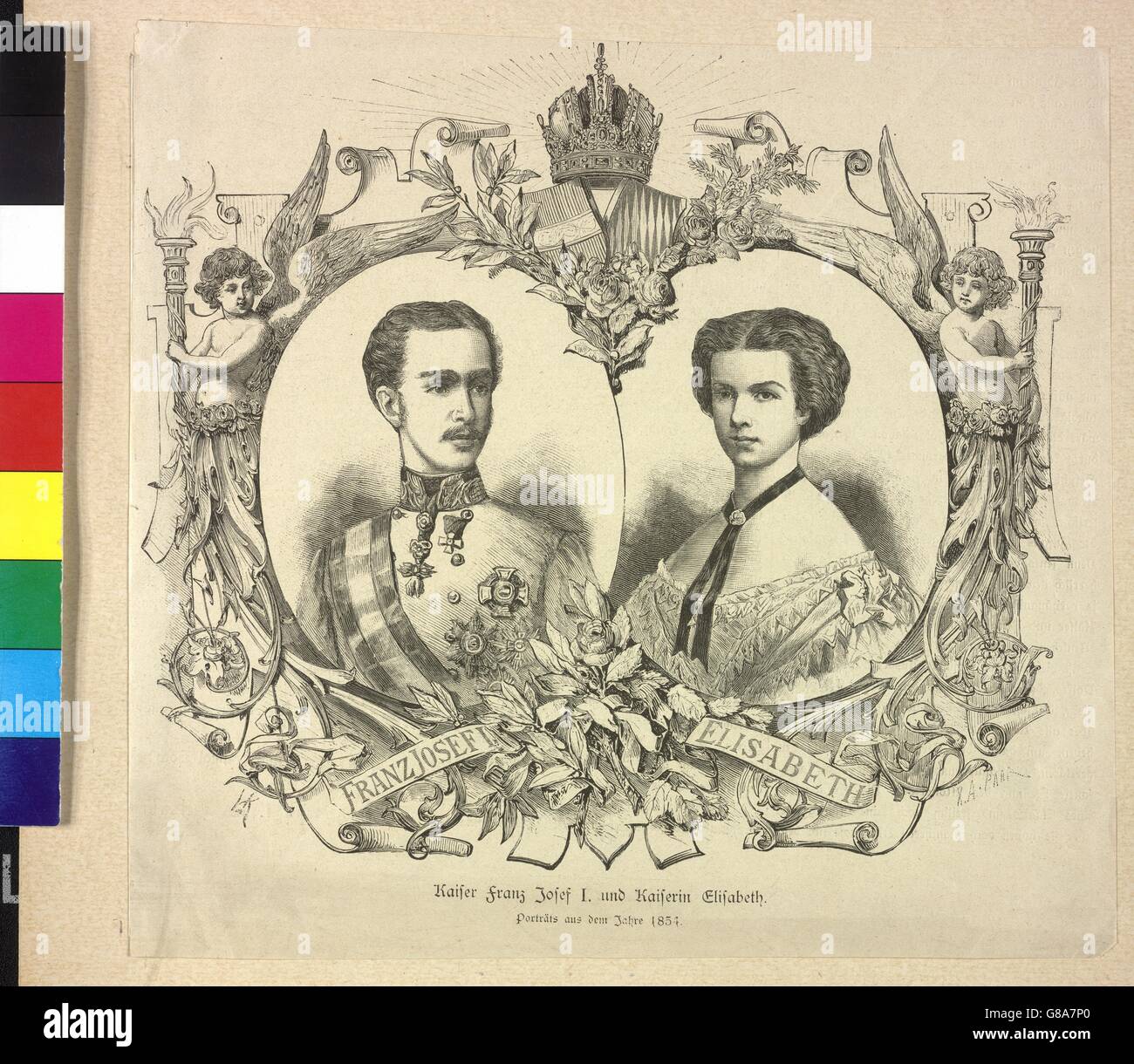 Emperor franz joseph i and empress elisabeth of austria hi-res stock ...