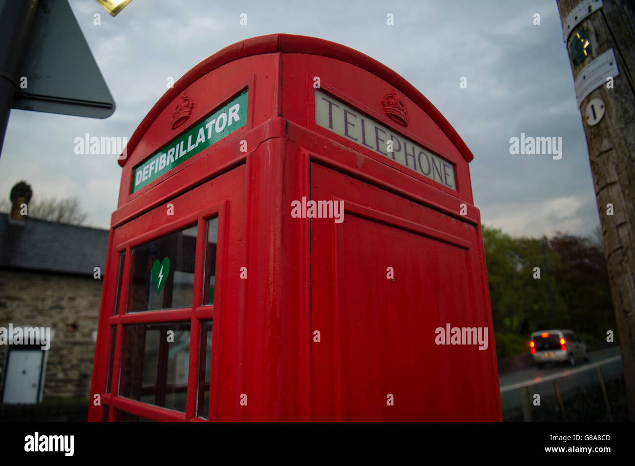 Defibrillator In Red Telephone Box High Resolution Stock Photography ...
