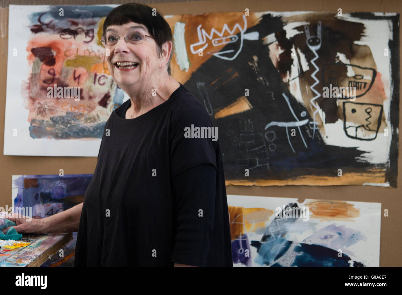 Veteran Welsh-speaking visual artist, and abstract landscape painter ...
