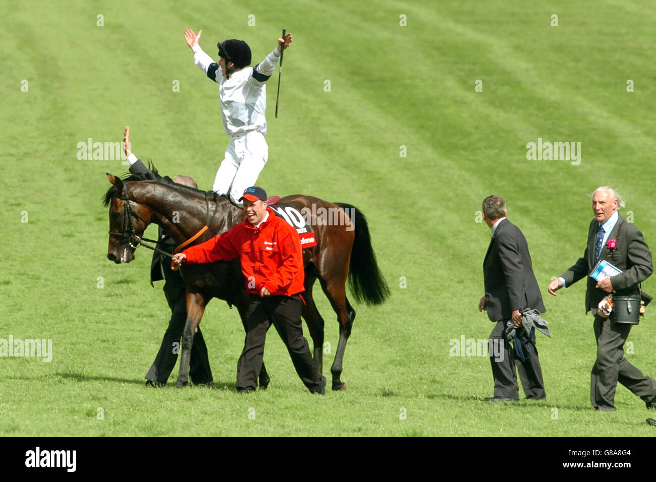Horse Racing - Vodafone Derby Day - Epsom Downs Racecourse Stock Photo ...