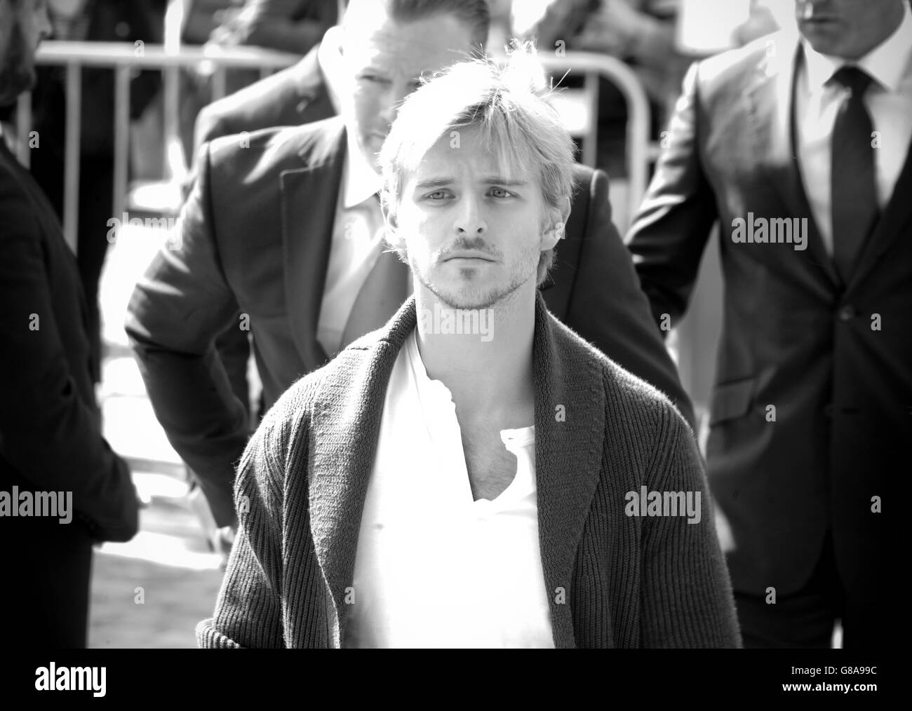 Brandon Green arriving at the Topshop Unique catwalk show at the Queen ...