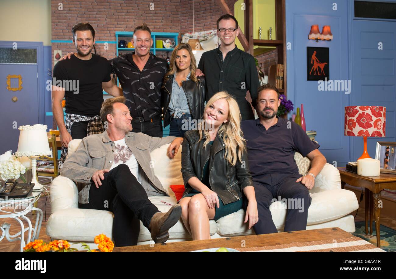 EDITORIAL USE ONLY Heart FM presenters (left to right back row) Mark ...