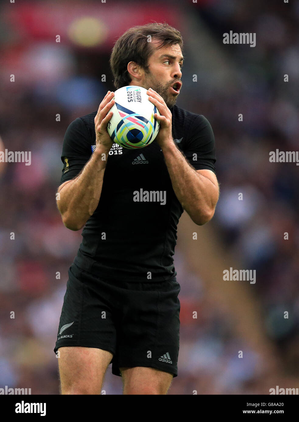 New Zealand's Conrad Smith during the Rugby World Cup match at Wembley ...