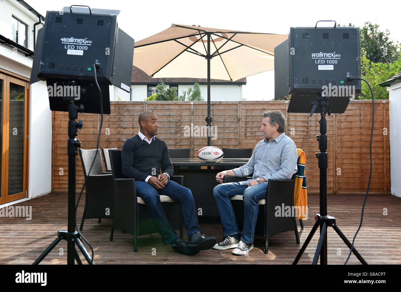 Former Australian Rugby player George Gregan and Former Wales player ...