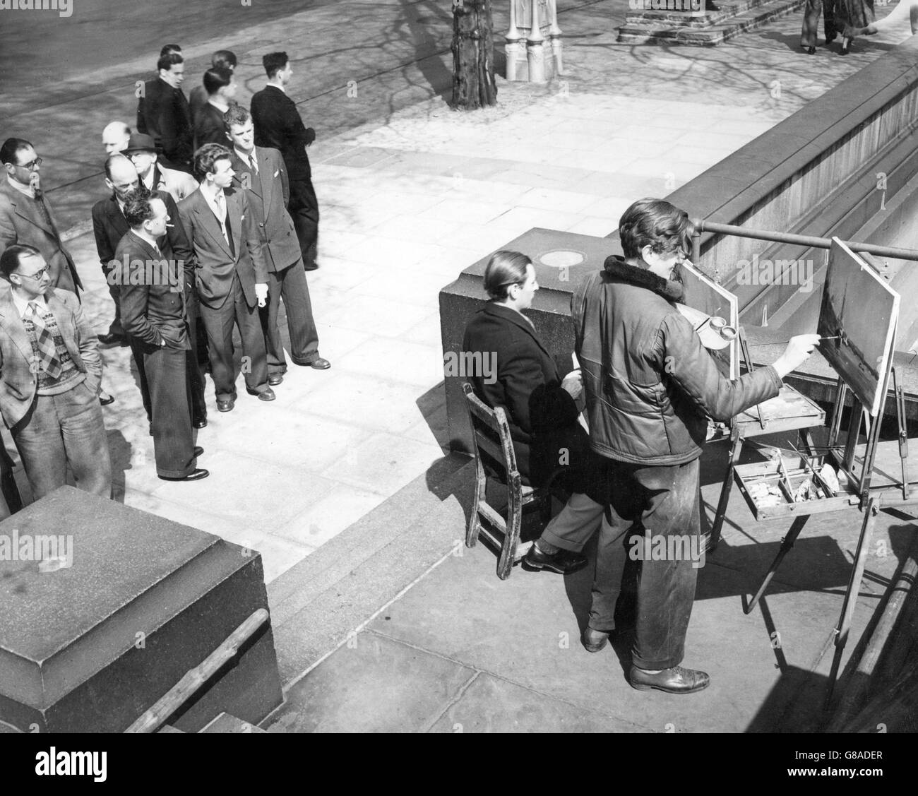 London painting by artist Black and White Stock Photos & Images - Alamy