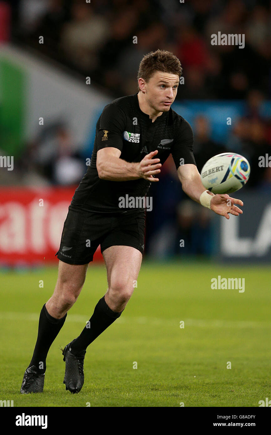 New Zealand's Beauden Barrett during the Rugby World Cup match at the ...