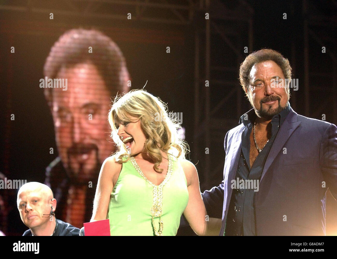 Welsh opera singer Katherine Jenkins on stage after singing Happy ...