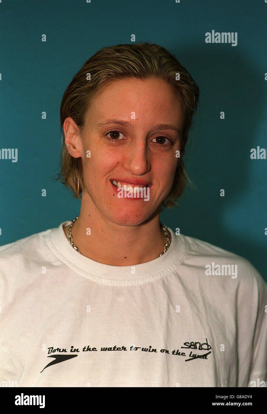 Swimming- ASA National Swimming Championships. Karen Pickering Stock ...
