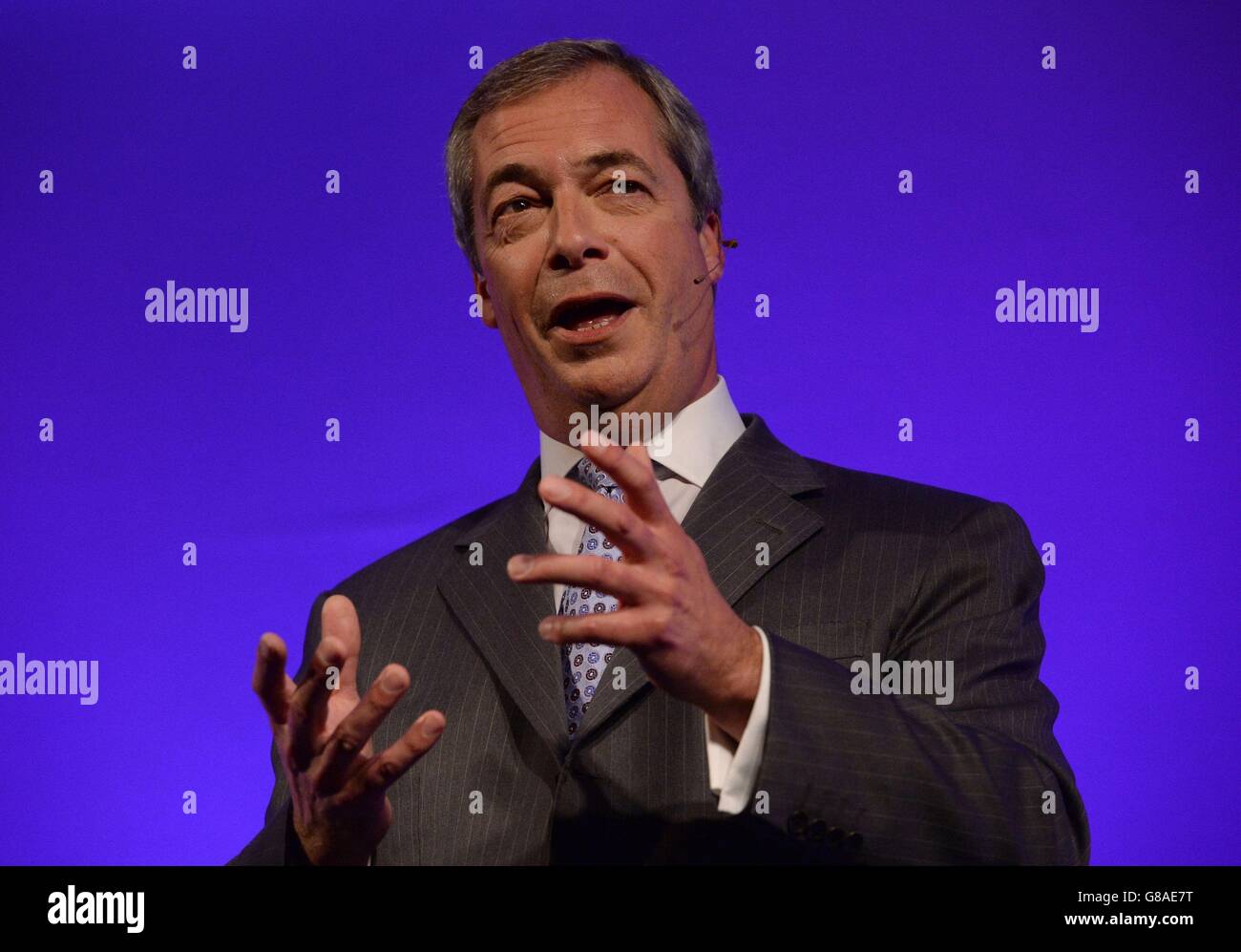 Delivers during the ukip annual conference at doncaster racecourse hi ...