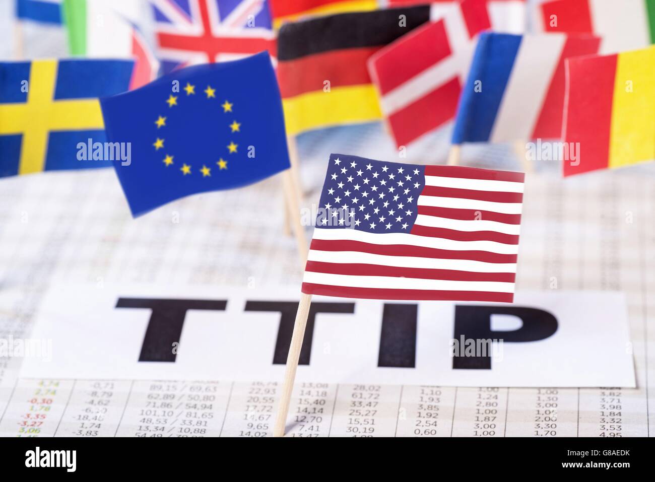 Symbol Photo Transatlantic Free Trade Agreement, TTIP | usage worldwide ...